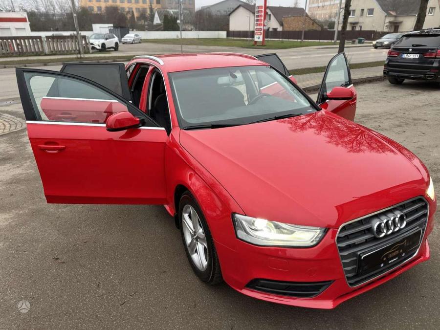 Red Audi A4 2013 in Siauliai, with an engine capacity of 2.00 L and mileage of 248 thousand km for 6500 €, photo 18 on AUTOMOTO.COM.LV