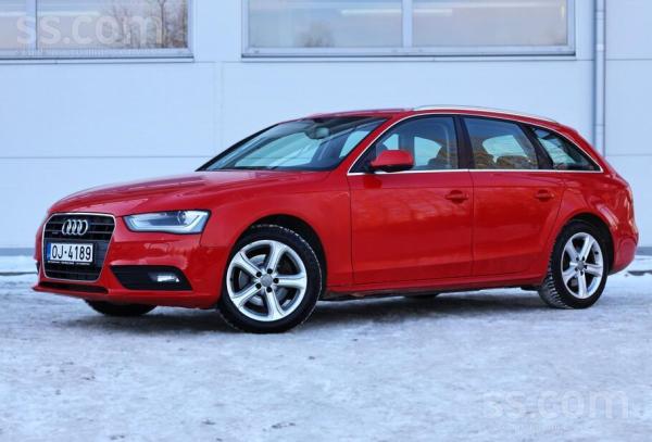 Red Audi A4 2013 in Riga, with an engine capacity of 2.00 L and mileage of 0 thousand km for 6495 €, photo 1 on AUTOMOTO.COM.LV