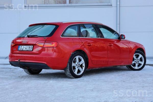 Red Audi A4 2013 in Riga, with an engine capacity of 2.00 L and mileage of 0 thousand km for 6495 €, photo 5 on AUTOMOTO.COM.LV