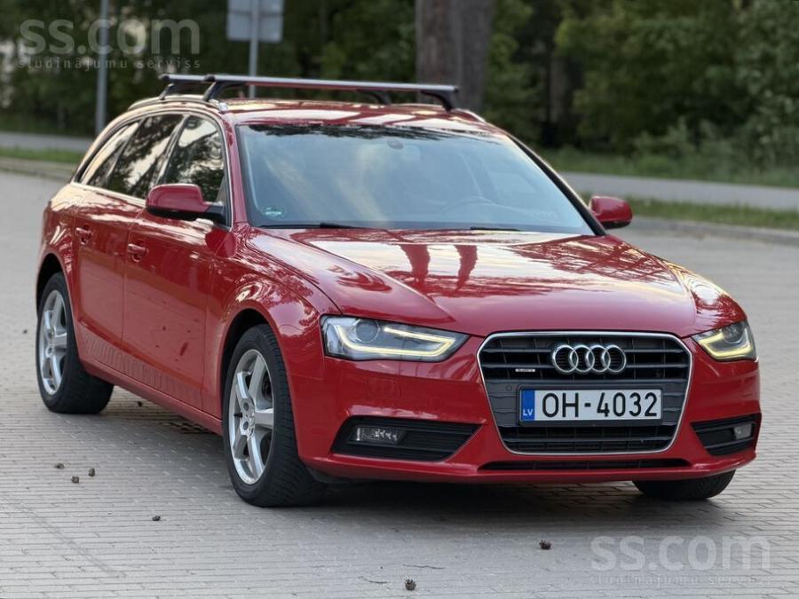 Red Audi A4 2013 in Ogre, with an engine capacity of 2.00 L and mileage of 289 thousand km for 7400 €, photo 4 on AUTOMOTO.COM.LV