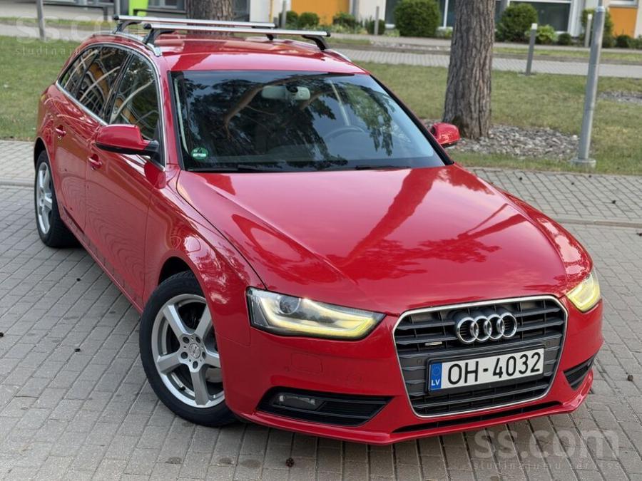 Red Audi A4 2013 in Ogre, with an engine capacity of 2.00 L and mileage of 289 thousand km for 7400 €, photo 10 on AUTOMOTO.COM.LV
