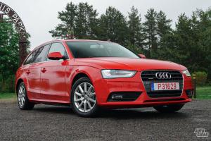 Red Audi A4 2013 in Vilnius, with an engine capacity of 2.00 L and mileage of 274 thousand km for 7400 €, photo 21 on AUTOMOTO.COM.LV