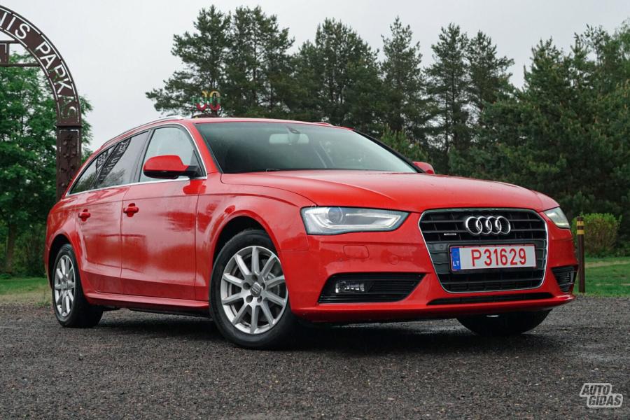 Red Audi A4 2013 in Vilnius, with an engine capacity of 2.00 L and mileage of 274 thousand km for 7400 €, photo 21 on AUTOMOTO.COM.LV