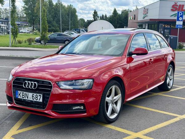 Sarkans Audi A4 2014 Viļņa, ar dzinēja tilpumu 1.97 L un nobraukumu 285 tūkst. km par 6500 €, foto 1 vietnē AUTOMOTO.COM.LV