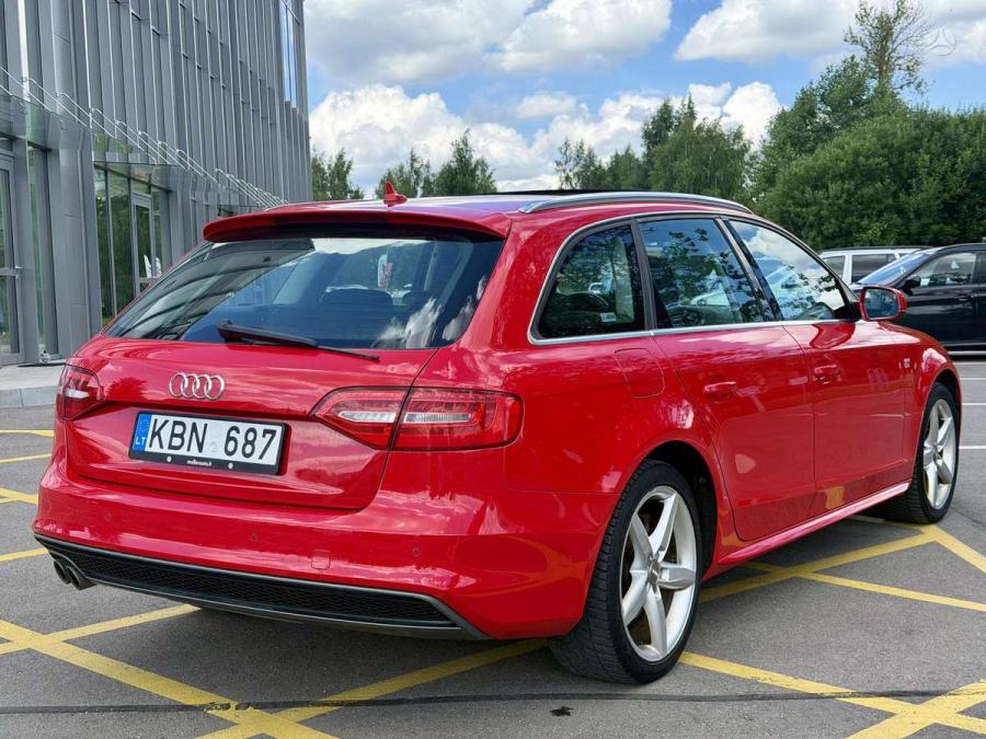 Sarkans Audi A4 2014 Viļņa, ar dzinēja tilpumu 1.97 L un nobraukumu 285 tūkst. km par 6500 €, foto 6 vietnē AUTOMOTO.COM.LV