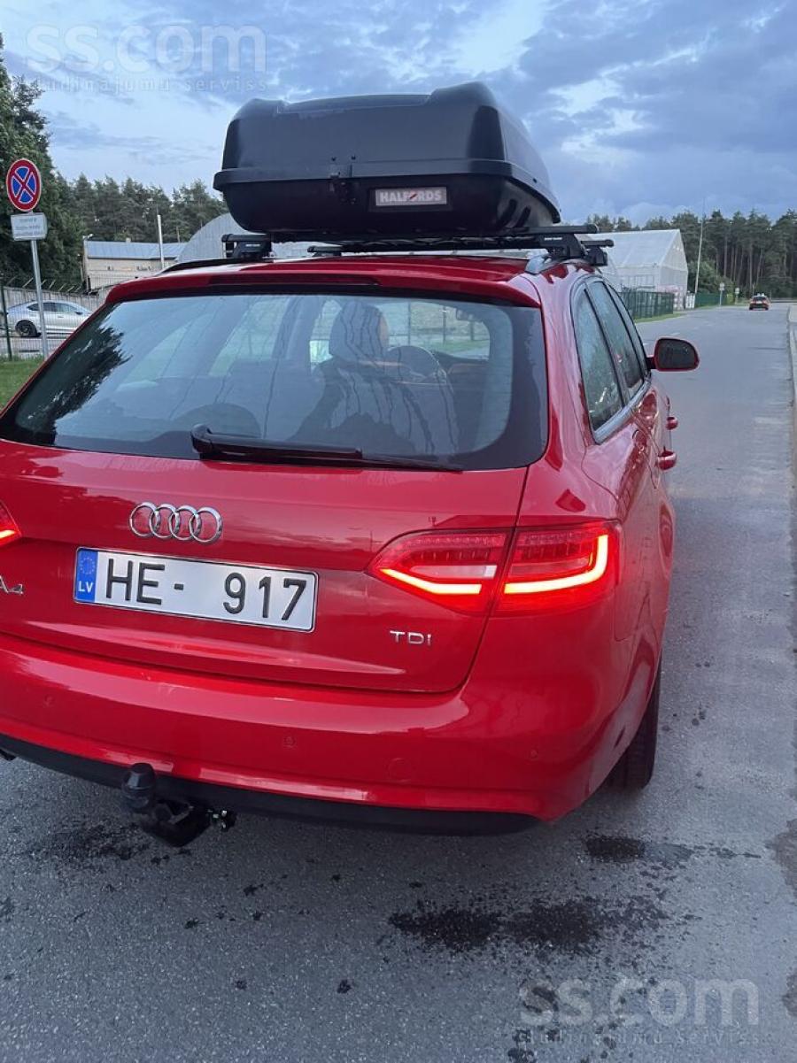 Red Audi A4 2014 in Riga, with an engine capacity of 2.00 L and mileage of 365 thousand km for 7000 €, photo 7 on AUTOMOTO.COM.LV
