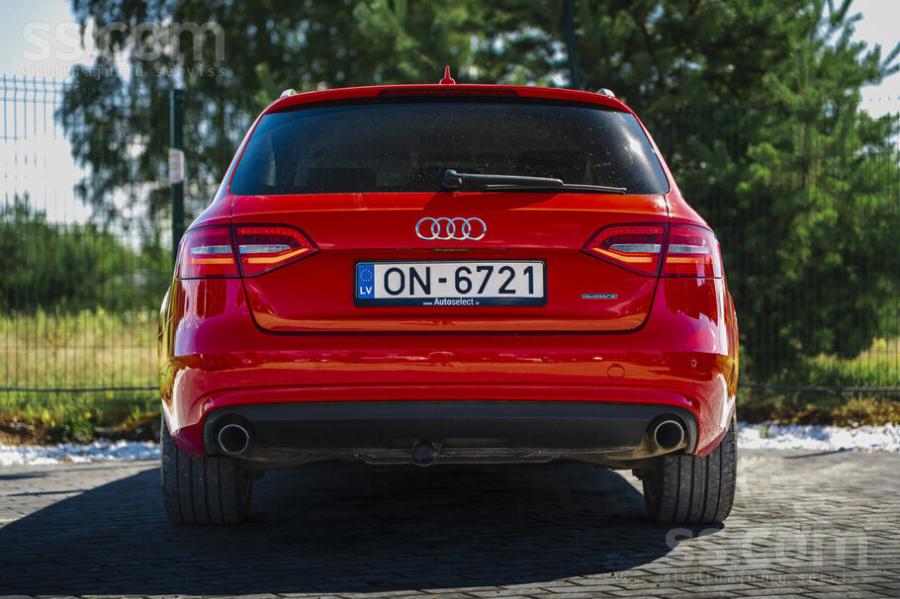 Red Audi A4 2015 in Riga, with an engine capacity of 3.00 L and mileage of 230 thousand km for 12490 €, photo 6 on AUTOMOTO.COM.LV