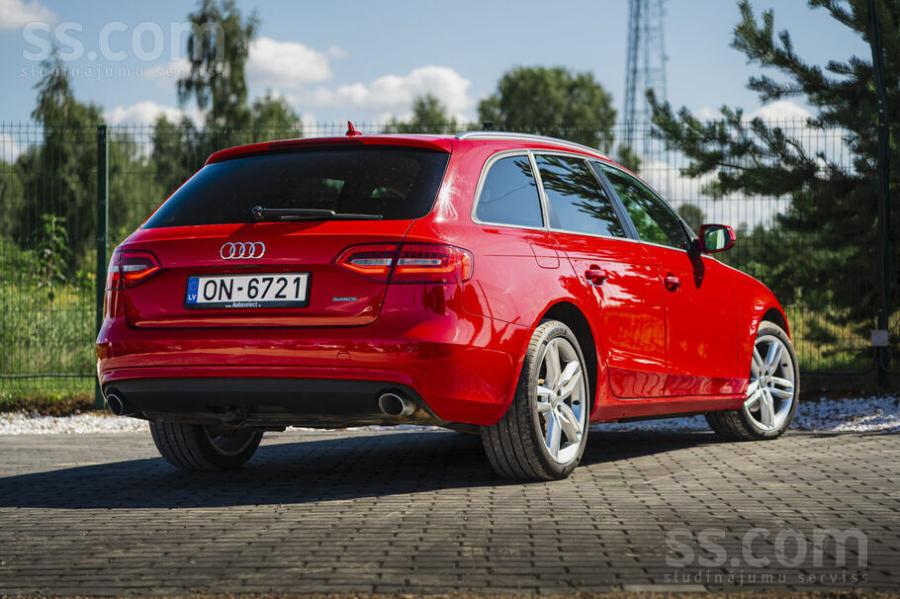 Red Audi A4 2015 in Riga, with an engine capacity of 3.00 L and mileage of 230 thousand km for 12490 €, photo 7 on AUTOMOTO.COM.LV