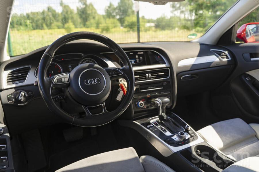 Red Audi A4 2015 in Riga, with an engine capacity of 3.00 L and mileage of 230 thousand km for 12490 €, photo 8 on AUTOMOTO.COM.LV