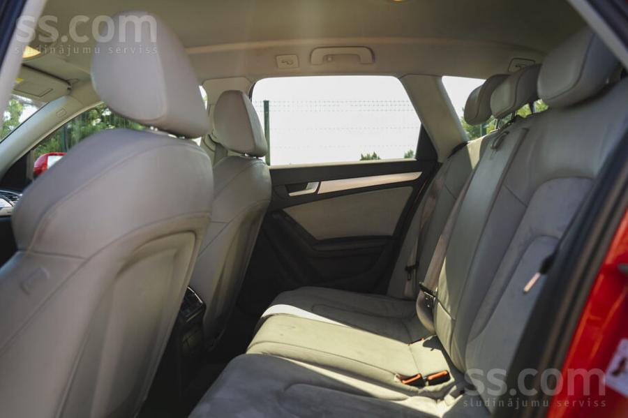 Red Audi A4 2015 in Riga, with an engine capacity of 3.00 L and mileage of 230 thousand km for 12490 €, photo 11 on AUTOMOTO.COM.LV