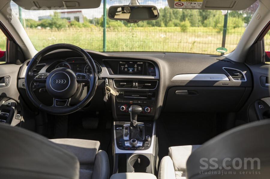 Red Audi A4 2015 in Riga, with an engine capacity of 3.00 L and mileage of 230 thousand km for 12490 €, photo 12 on AUTOMOTO.COM.LV