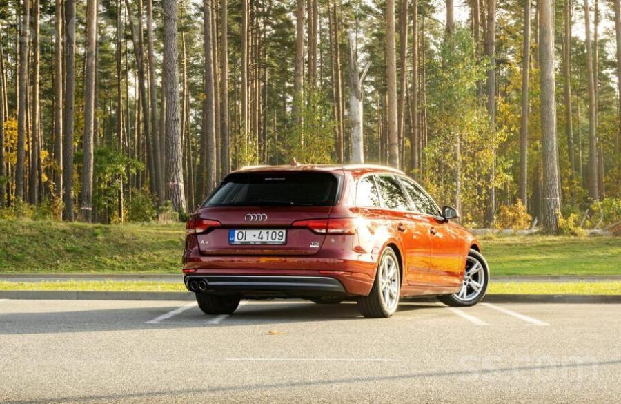 Red Audi A4 2017 in Riga, with an engine capacity of 2.00 L and mileage of 281 thousand km for 12990 €, photo 5 on AUTOMOTO.COM.LV
