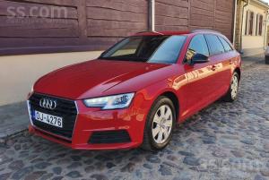 Red Audi A4 2017 in Jelgava, with an engine capacity of 2.00 L and mileage of 0 thousand km for 10990 €, photo  on AUTOMOTO.COM.LV
