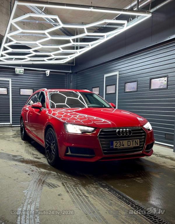 Red Audi A4 2019 in Tallinn, with an engine capacity of 2.00 L and mileage of 293 thousand km for 14500 €, photo 1 on AUTOMOTO.COM.LV