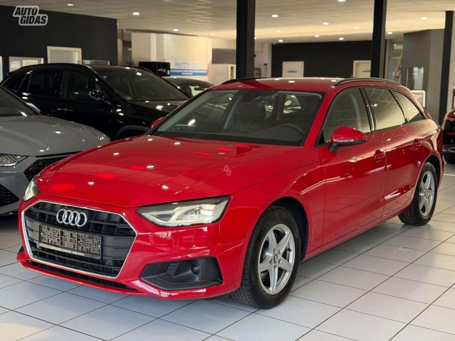 Red Audi A4 2020 in Kaunas, with an engine capacity of 2.00 L and mileage of 100 thousand km for 22735 €, photo 1 on AUTOMOTO.COM.LV