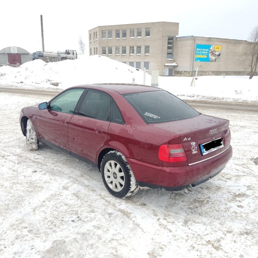 Audi A4 1998 in Silute, with an engine capacity of 1.90 L and mileage of 342 thousand km for 1600 €, photo 2 on AUTOMOTO.COM.LV