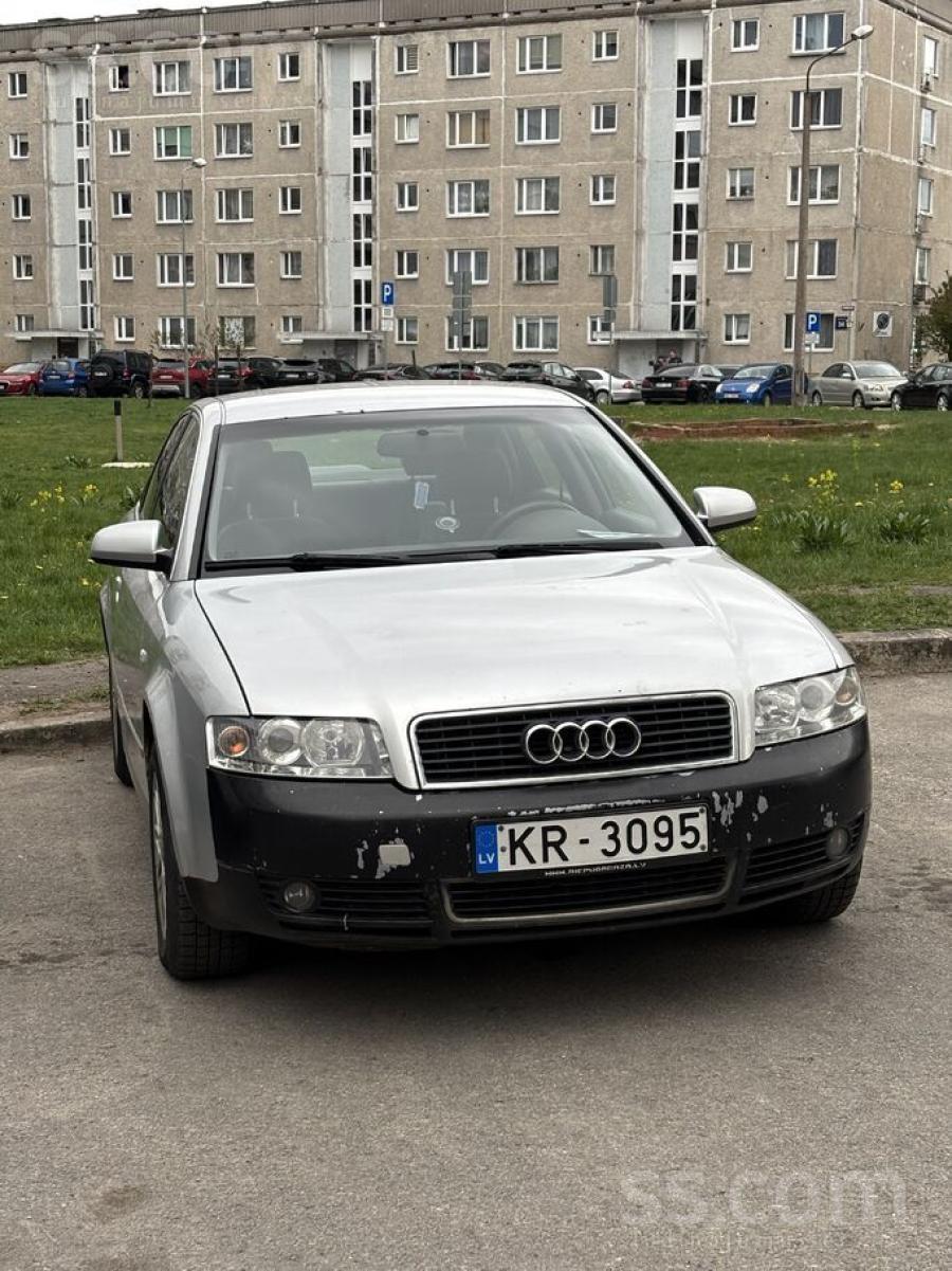 Audi A4 2001 in Riga, with an engine capacity of 2.00 L and mileage of 289 thousand km for 1200 €, photo 1 on AUTOMOTO.COM.LV