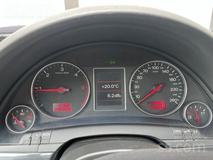 Audi A4 2002 in Riga, with an engine capacity of 1.90 L and mileage of 402 thousand km for 1200 €, photo 7 on AUTOMOTO.COM.LV