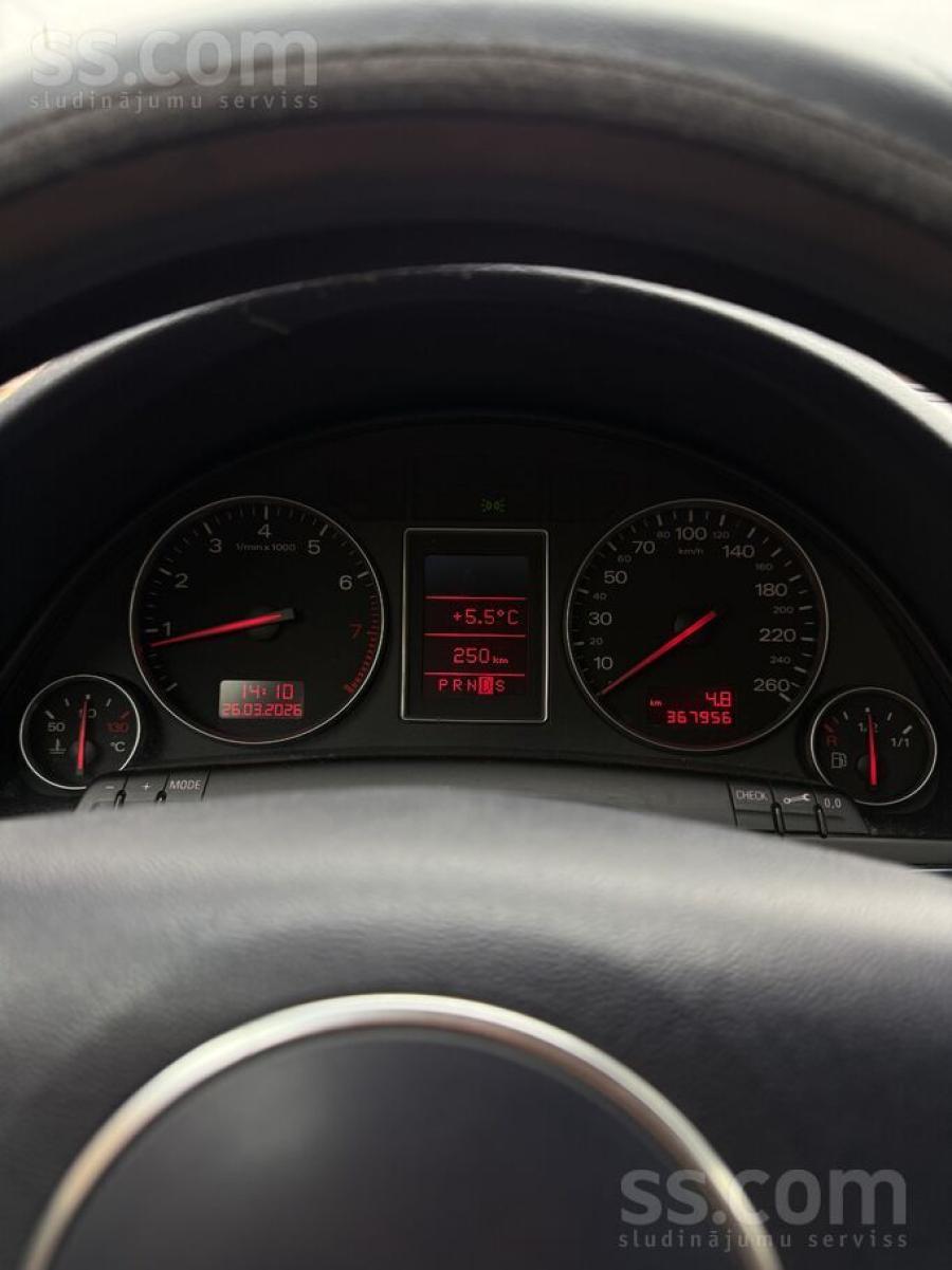 Audi A4 2002 Kuldīga, ar dzinēja tilpumu 3.00 L un nobraukumu 368 tūkst. km par 1650 €, foto 17 vietnē AUTOMOTO.COM.LV