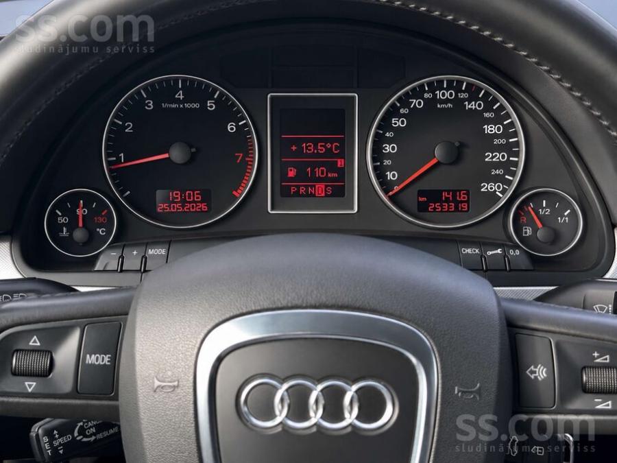 Audi A4 2005 in Riga, with an engine capacity of 2.00 L and mileage of 253 thousand km for 3500 €, photo 13 on AUTOMOTO.COM.LV