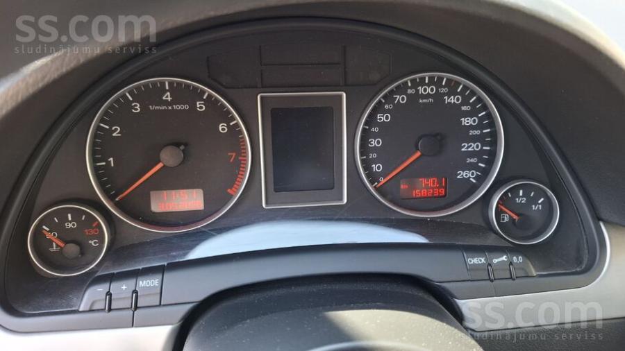 Audi A4 2006 in Jelgava, with an engine capacity of 1.60 L and mileage of 158 thousand km for 4500 €, photo 8 on AUTOMOTO.COM.LV