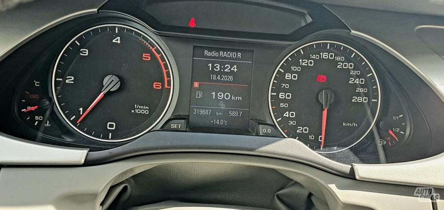 Audi A4 2009 Viļņa, ar dzinēja tilpumu 2.00 L un nobraukumu 300 tūkst. km par 3050 €, foto 10 vietnē AUTOMOTO.COM.LV