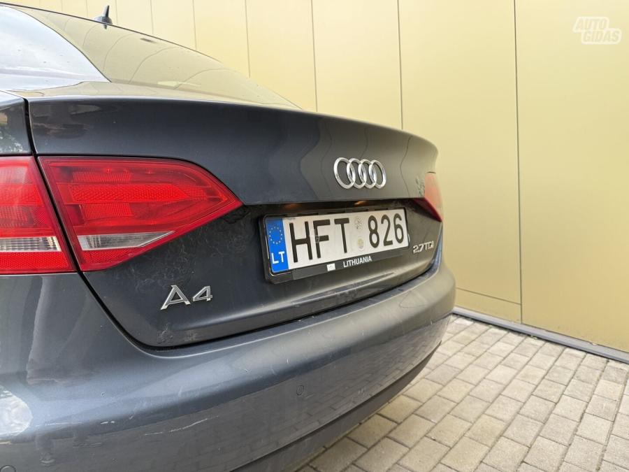 Audi A4 2009 in Kaunas, with an engine capacity of 2.70 L and mileage of 361 thousand km for 2550 €, photo 10 on AUTOMOTO.COM.LV