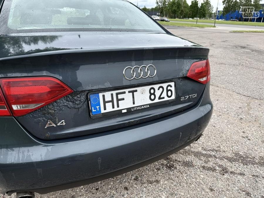 Audi A4 2009 in Kaunas, with an engine capacity of 2.70 L and mileage of 361 thousand km for 2150 €, photo 10 on AUTOMOTO.COM.LV