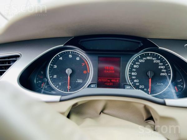 Audi A4 2011 in Riga, with an engine capacity of 2.00 L and mileage of 257 thousand km for 7800 €, photo 9 on AUTOMOTO.COM.LV