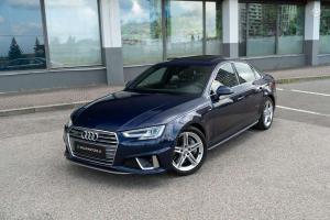 Audi A4 2019 in Vilnius, with an engine capacity of 1.98 L and mileage of 98 thousand km for 19500 €, photo  on AUTOMOTO.COM.LV