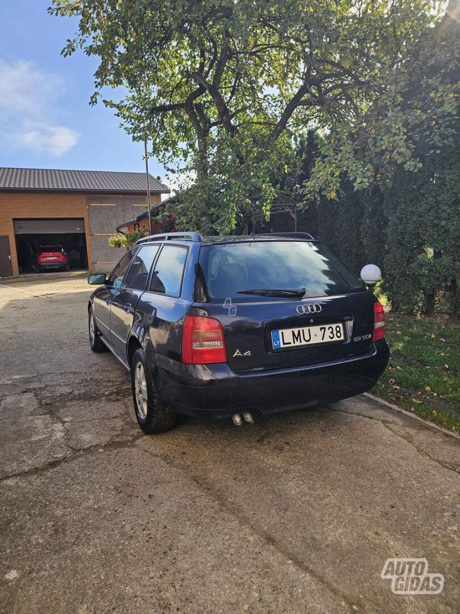 Audi A4 2001 Panevēža, ar dzinēja tilpumu 1.90 L un nobraukumu 289 tūkst. km par 850 €, foto 7 vietnē AUTOMOTO.COM.LV