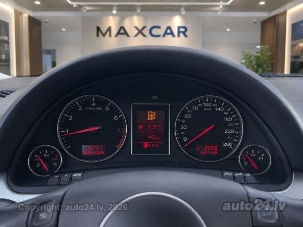 Audi A4 2002 Tallina, ar dzinēja tilpumu 3.00 L un nobraukumu 331 tūkst. km par 999 €, foto 7 vietnē AUTOMOTO.COM.LV