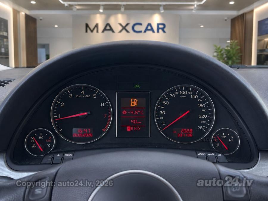 Audi A4 2002 in Tallinn, with an engine capacity of 3.00 L and mileage of 331 thousand km for 999 €, photo 8 on AUTOMOTO.COM.LV