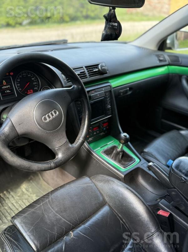 Audi A4 2002 in Kuldiga, with an engine capacity of 2.50 L and mileage of 469 thousand km for 1400 €, photo 6 on AUTOMOTO.COM.LV