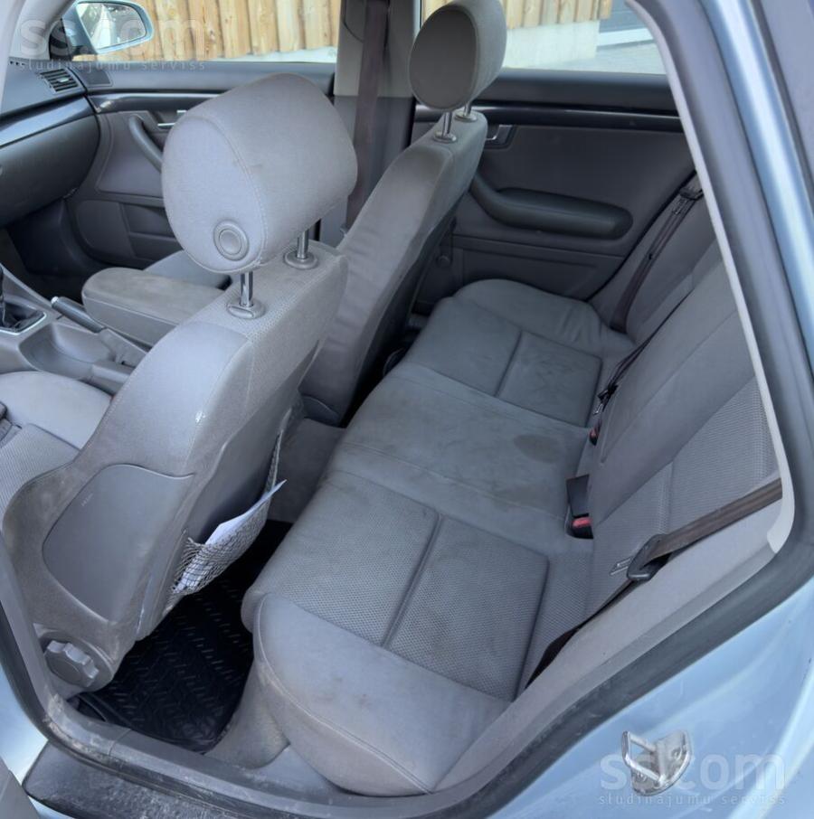 Audi A4 2002 in Cesis, with an engine capacity of 1.90 L and mileage of 491 thousand km for 1199 €, photo 15 on AUTOMOTO.COM.LV