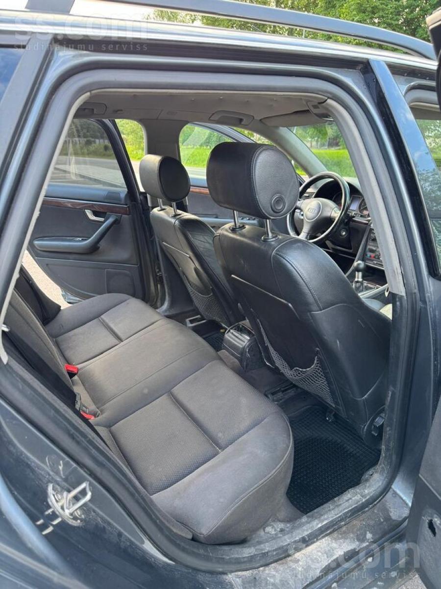 Audi A4 2002 in Valmiera, with an engine capacity of 2.50 L and mileage of 414 thousand km for 1250 €, photo 5 on AUTOMOTO.COM.LV