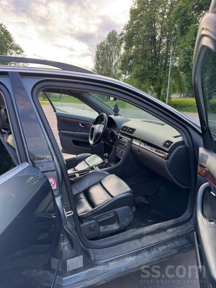 Audi A4 2002 in Valmiera, with an engine capacity of 2.50 L and mileage of 414 thousand km for 1250 €, photo 6 on AUTOMOTO.COM.LV