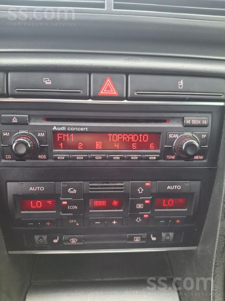 Audi A4 2002 in Bauska, with an engine capacity of 1.90 L and mileage of 366 thousand km for 2199 €, photo 19 on AUTOMOTO.COM.LV