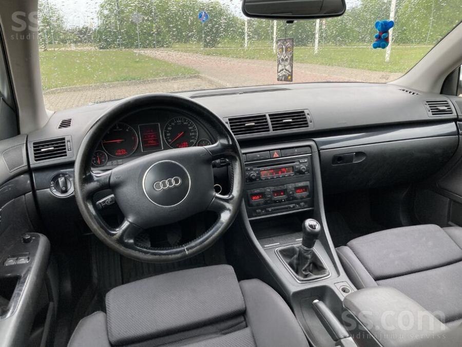 Audi A4 2003 in Liepaja, with an engine capacity of 1.90 L and mileage of 243 thousand km for 6350 €, photo 9 on AUTOMOTO.COM.LV