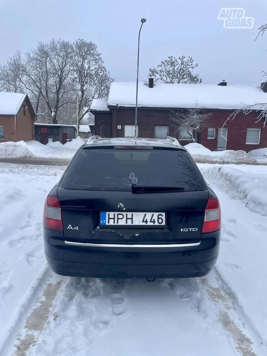 Audi A4 2003 Šauļi, ar dzinēja tilpumu 1.90 L un nobraukumu 454 tūkst. km par 1200 €, foto 9 vietnē AUTOMOTO.COM.LV