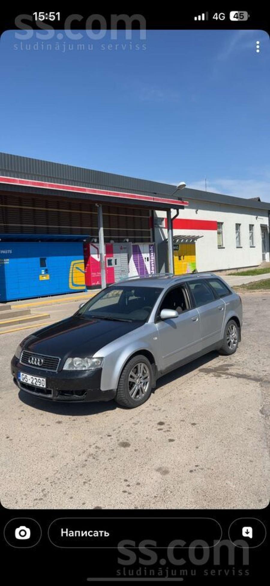 Audi A4 2003 in Daugavpils, with an engine capacity of 1.90 L and mileage of 380 thousand km for 1350 €, photo 4 on AUTOMOTO.COM.LV