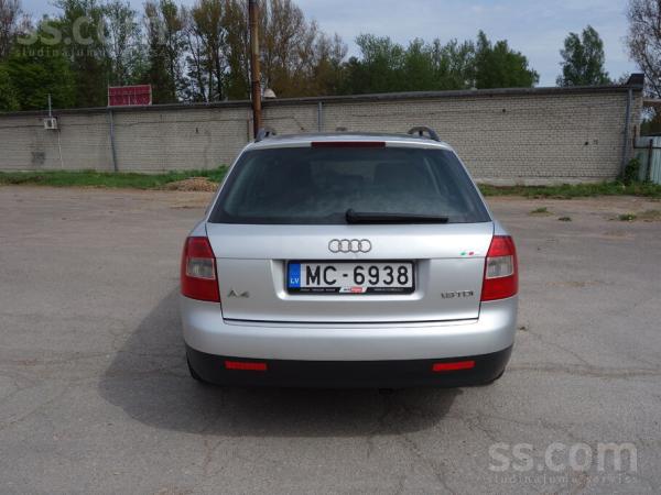 Audi A4 2003 Rīga, ar dzinēja tilpumu 1.90 L un nobraukumu 313 tūkst. km par 1990 €, foto 4 vietnē AUTOMOTO.COM.LV
