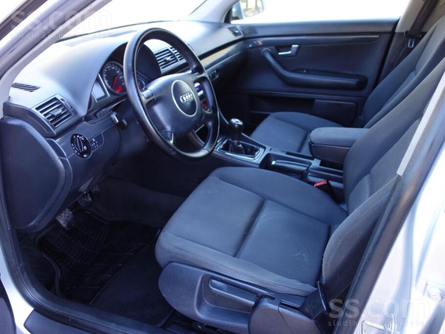 Audi A4 2003 Rīga, ar dzinēja tilpumu 1.90 L un nobraukumu 313 tūkst. km par 1990 €, foto 7 vietnē AUTOMOTO.COM.LV