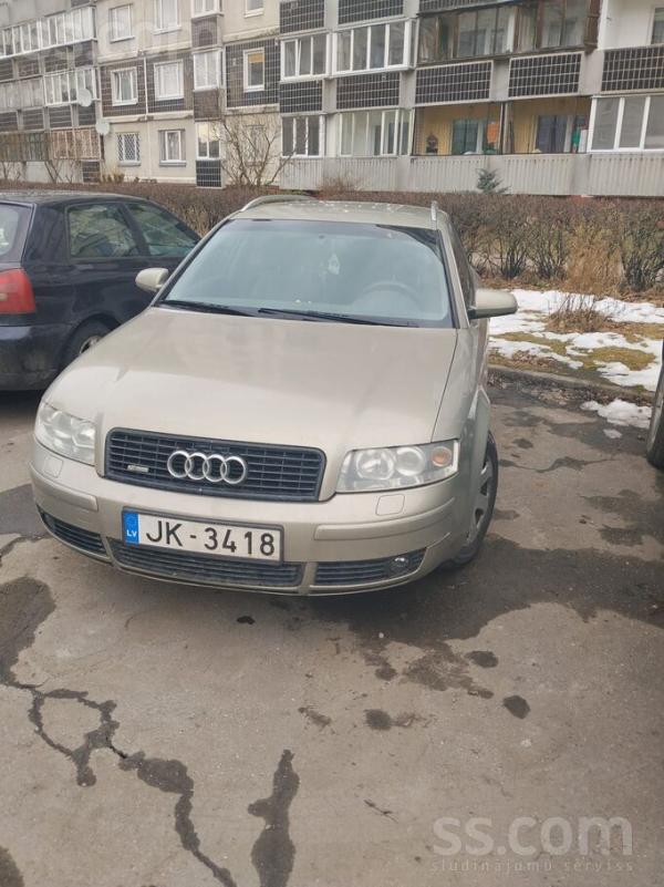 Ауди А4 2003 в Рига, объемом двигателя 1.90 л и пробегом 319 тыс. км за 1250 €, фото 1 на AUTOMOTO.COM.LV