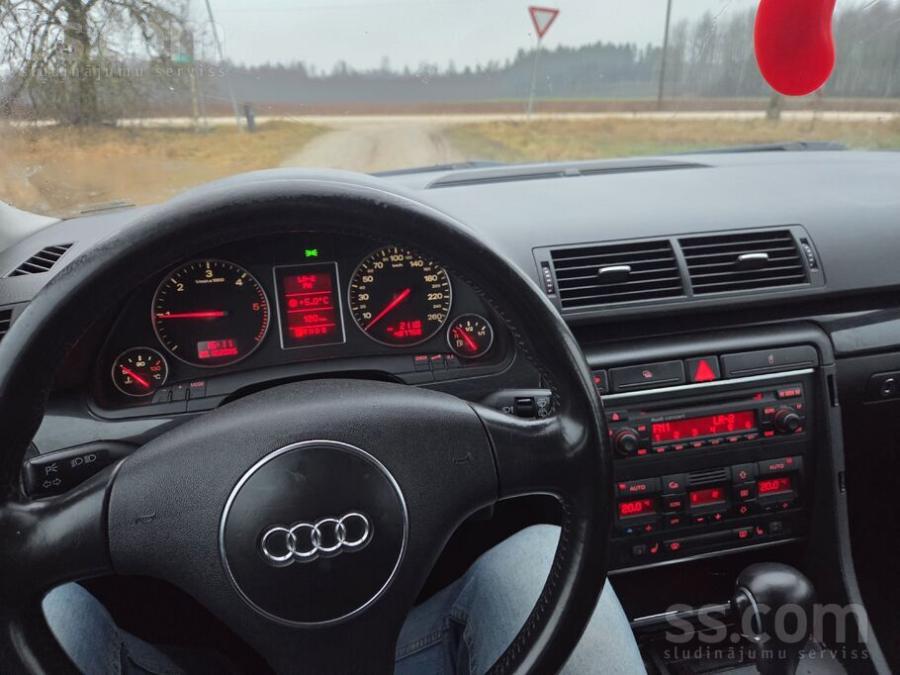 Audi A4 2004 in Valmiera, with an engine capacity of 1.90 L and mileage of 0 thousand km for 850 €, photo 9 on AUTOMOTO.COM.LV