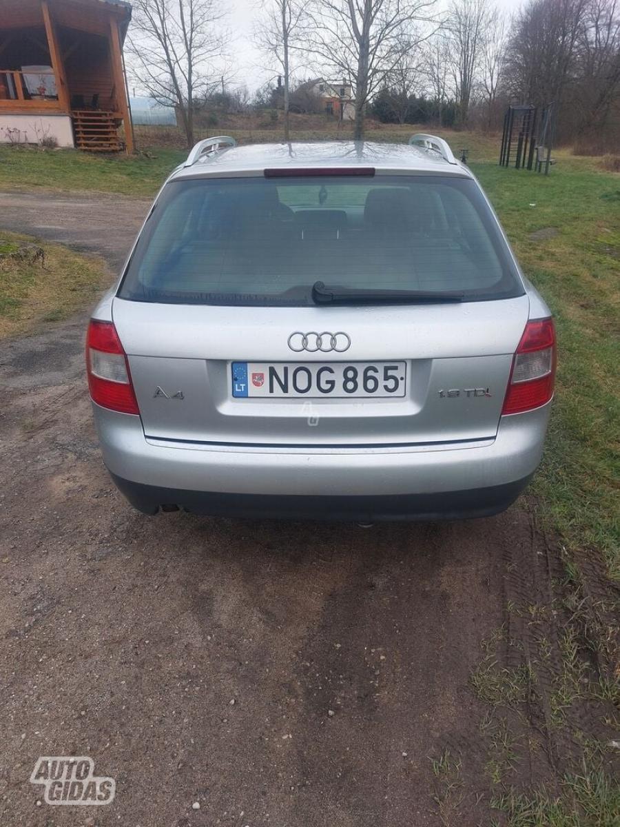 Audi A4 2004 Alīta, ar dzinēja tilpumu 1.90 L un nobraukumu 335 tūkst. km par 1600 €, foto 5 vietnē AUTOMOTO.COM.LV