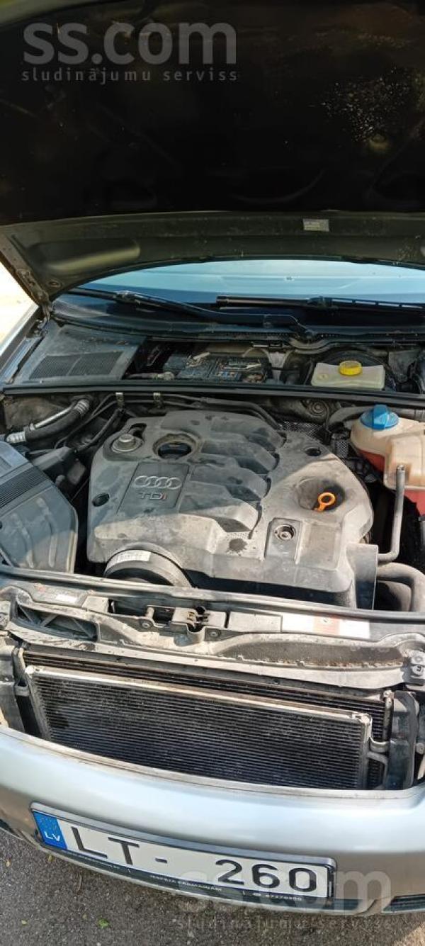 Audi A4 2004 in Bauska, with an engine capacity of 1.90 L and mileage of 435 thousand km for 950 €, photo 4 on AUTOMOTO.COM.LV