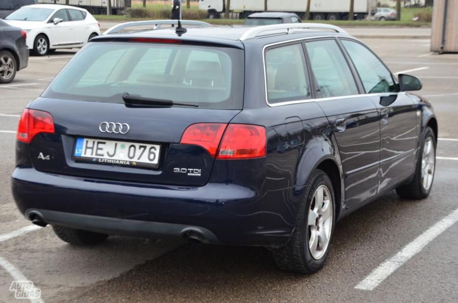 Audi A4 2005 in Siauliai, with an engine capacity of 3.00 L and mileage of 290 thousand km for 2000 €, photo 12 on AUTOMOTO.COM.LV