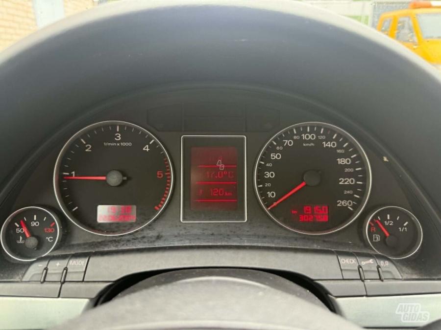 Audi A4 2005 in Silute, with an engine capacity of 1.90 L and mileage of 302 thousand km for 1699 €, photo 15 on AUTOMOTO.COM.LV