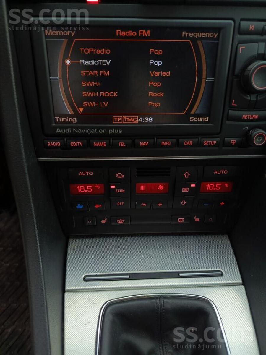 Audi A4 2006 in Riga, with an engine capacity of 2.70 L and mileage of 374 thousand km for 2890 €, photo 9 on AUTOMOTO.COM.LV